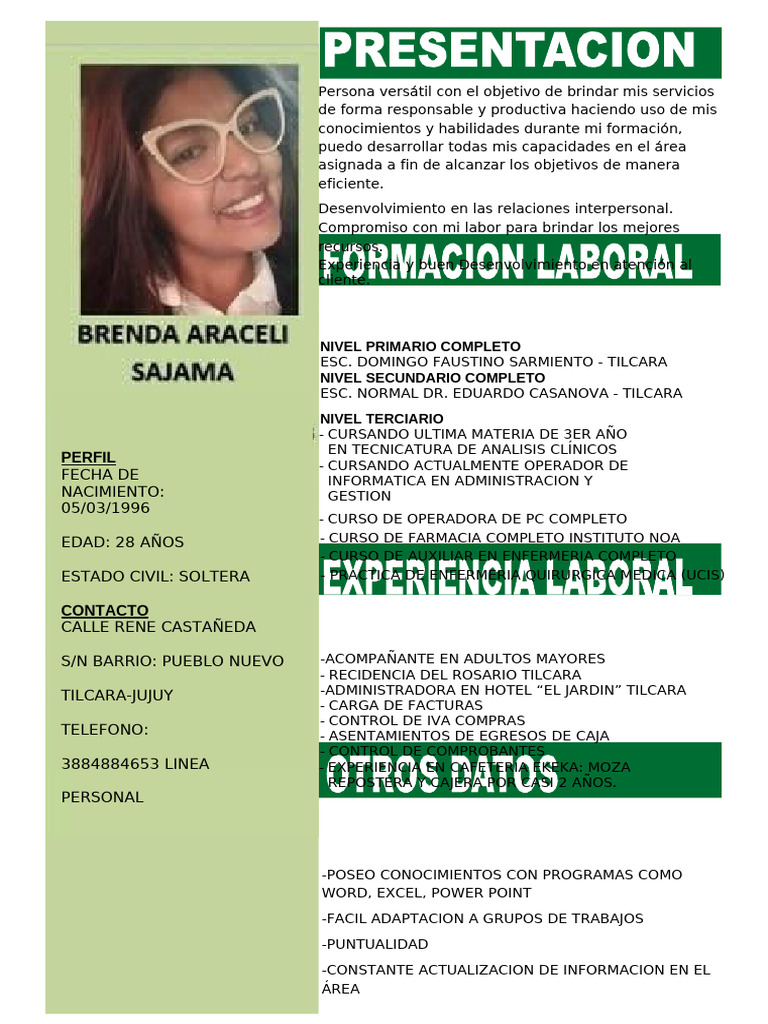 CURRICULUM VITAE BRENDA | PDF