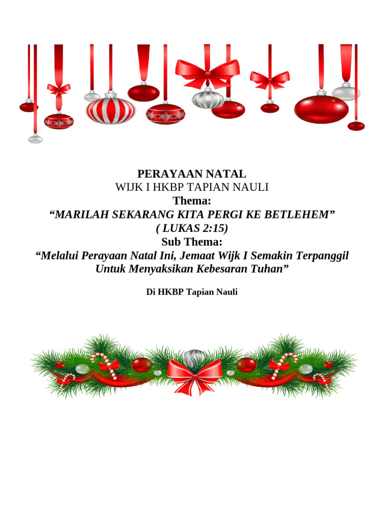 Natal STM Bersama | PDF