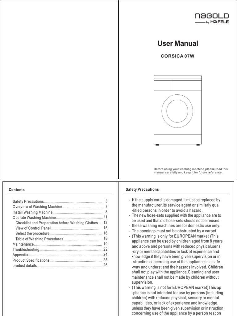 aa | PDF | Washing Machine | Clothing