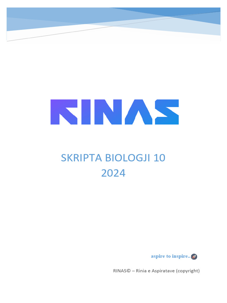 Skripta Biologji 10 - 2024 | PDF