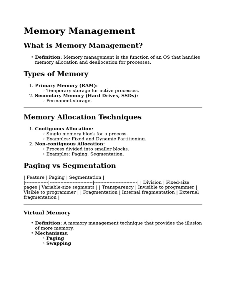 Memory_Management | PDF