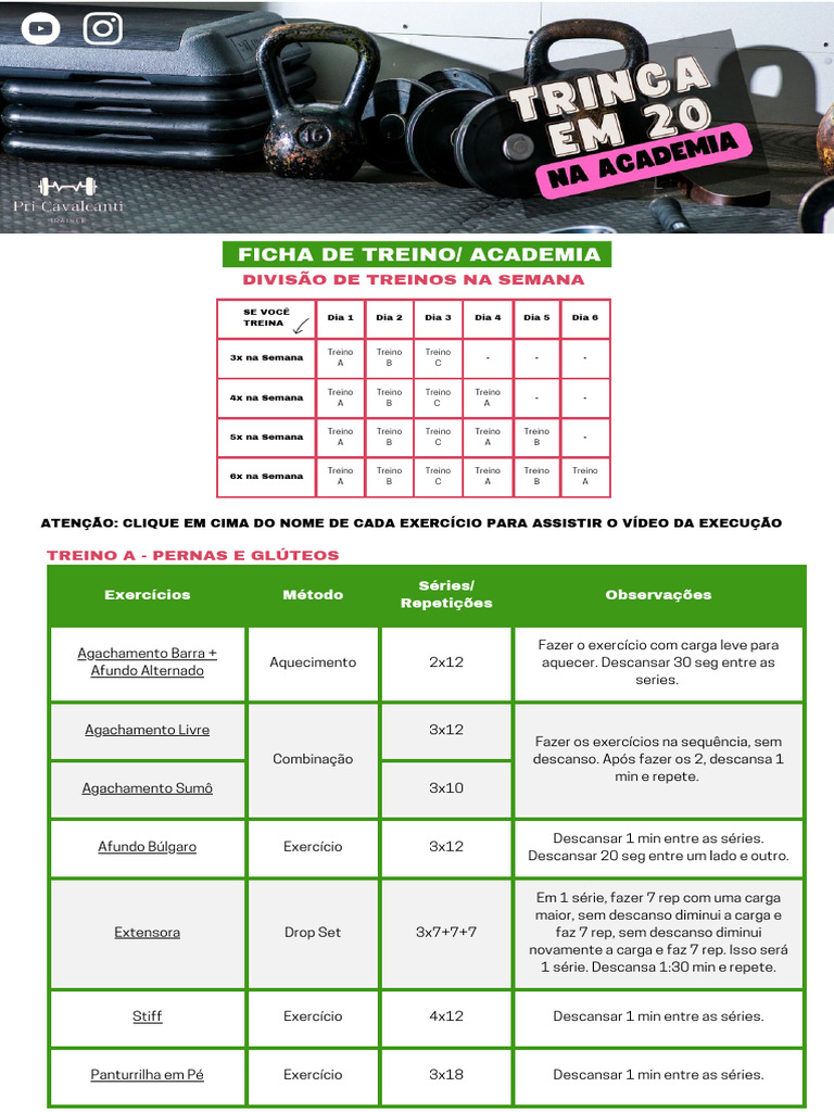 Ficha+Academia+ +Trinca+Em+20 | PDF