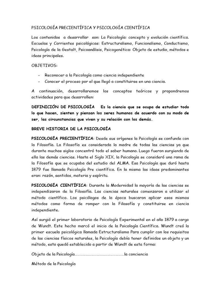 2023 Psicolog-A Clase 3 PSICOLOG-A PRECIENT-FICA Y PSICOLOG-A CIENT ...