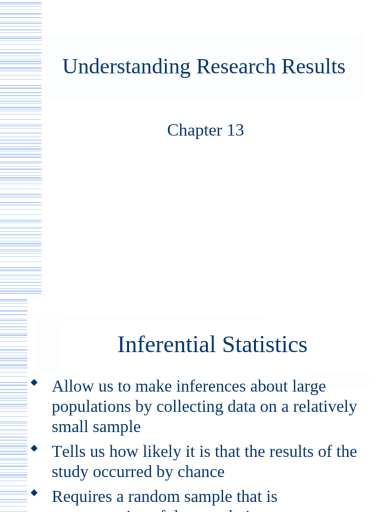Chapter 13 - Understanding Research Results | PDF | Type I And Type Ii ...
