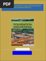 Principles of Foundation Engineering SI Edition 8th Edition Das Solutions Manual Download | PDF