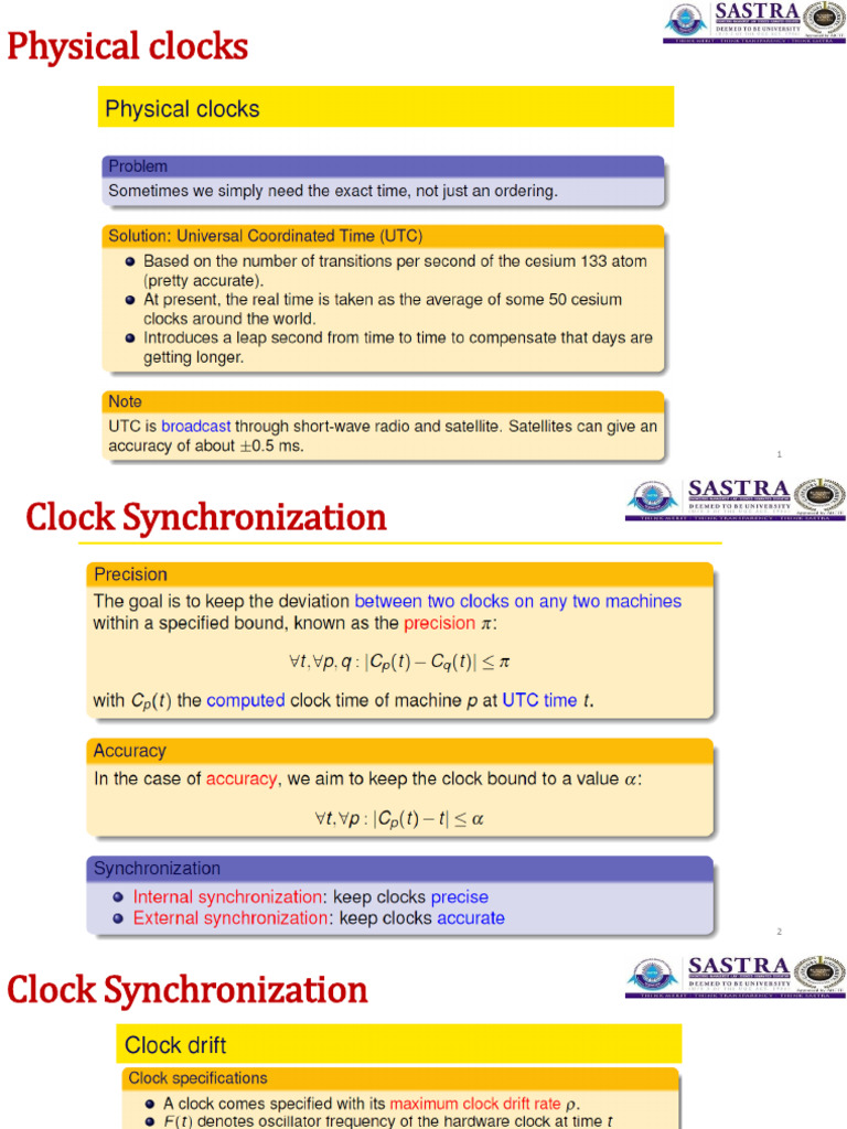 Physical Clocks | PDF