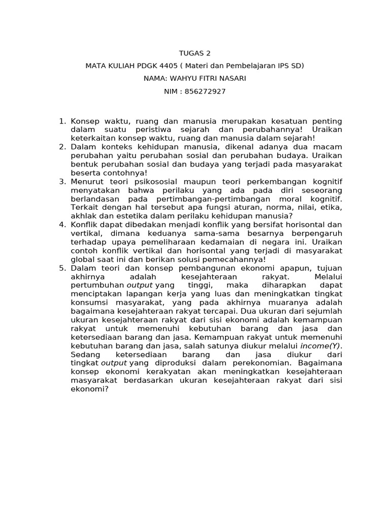 Tugas 2 PDGK 4405 | PDF