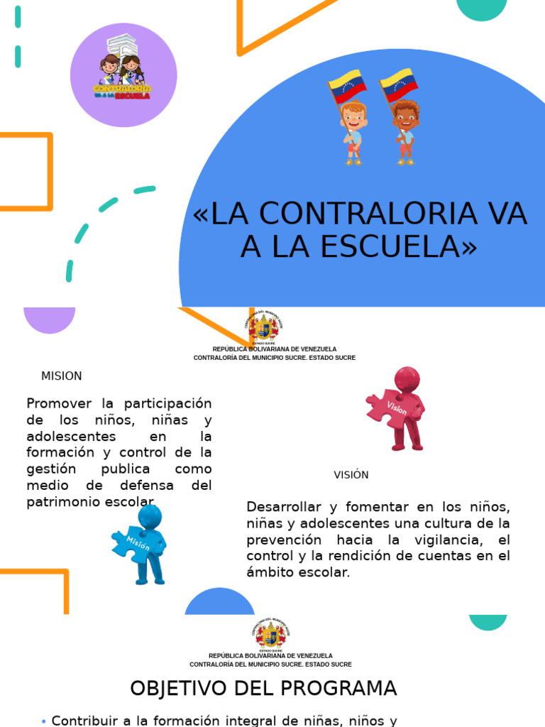 Programa de Contraloría Escolar | PDF | Venezuela | Escuelas
