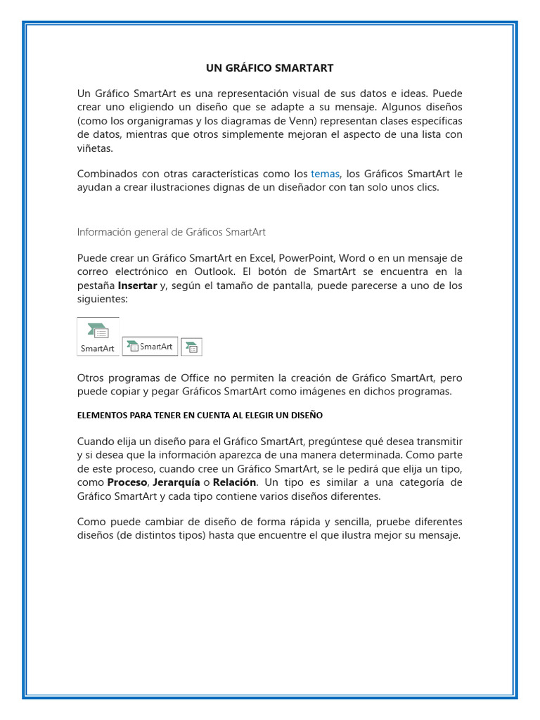 Smartart Informacion de Triptico | PDF | Información | Informática