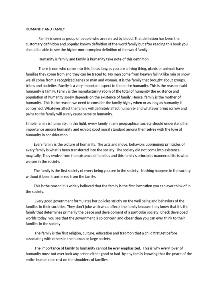 HUMANITY | PDF | Disciplines | Love