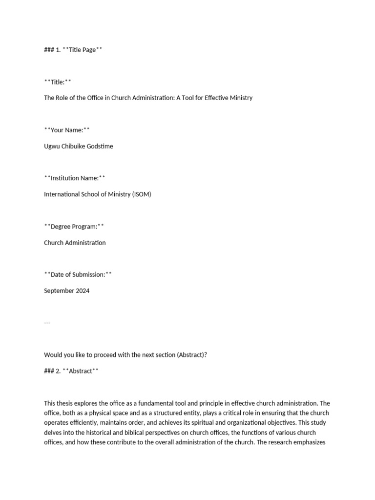 Office Roles in Church Administration | PDF | Elder (Christianity) | Bible