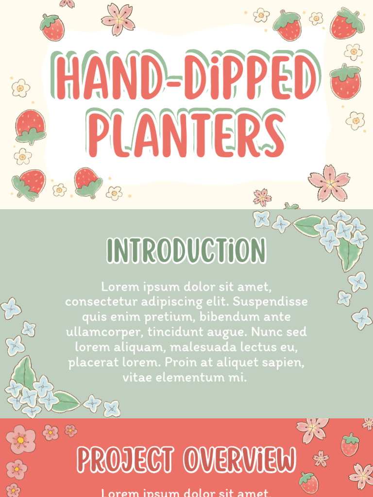 Hand Dipped Planter | PDF