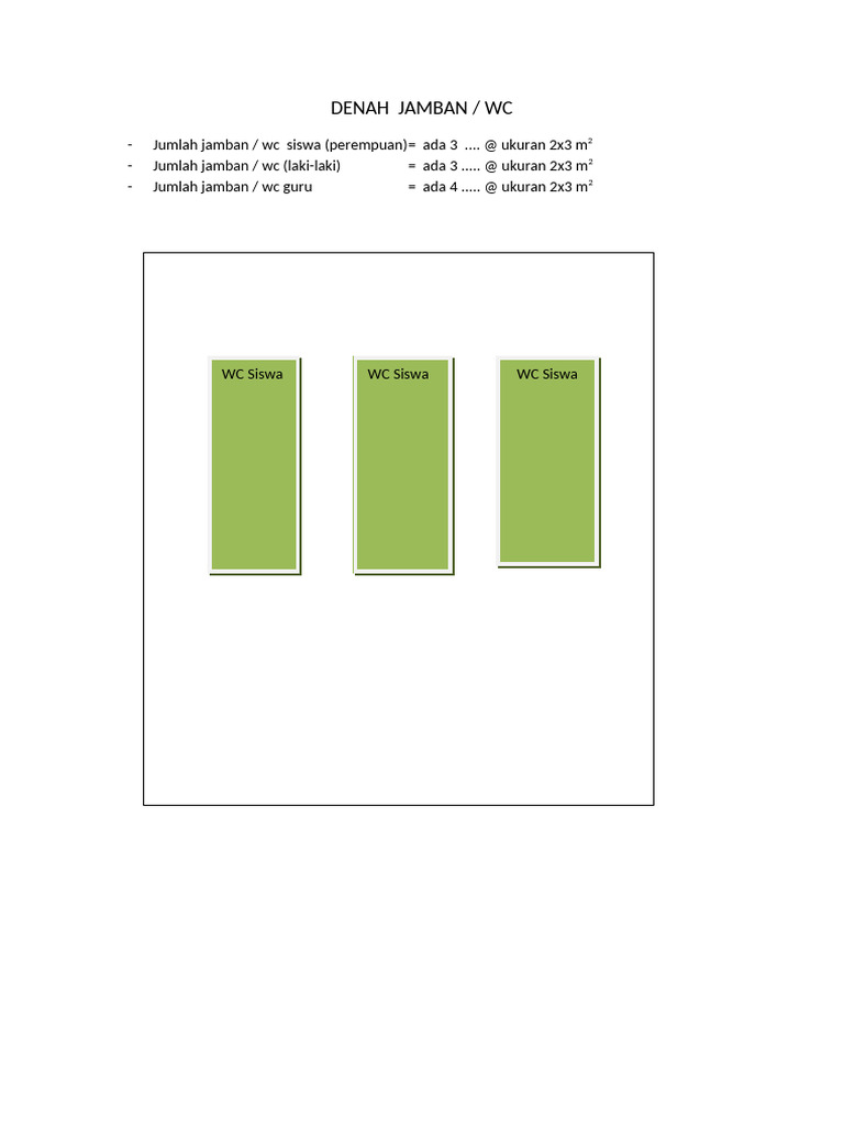 Denah Jamban | PDF