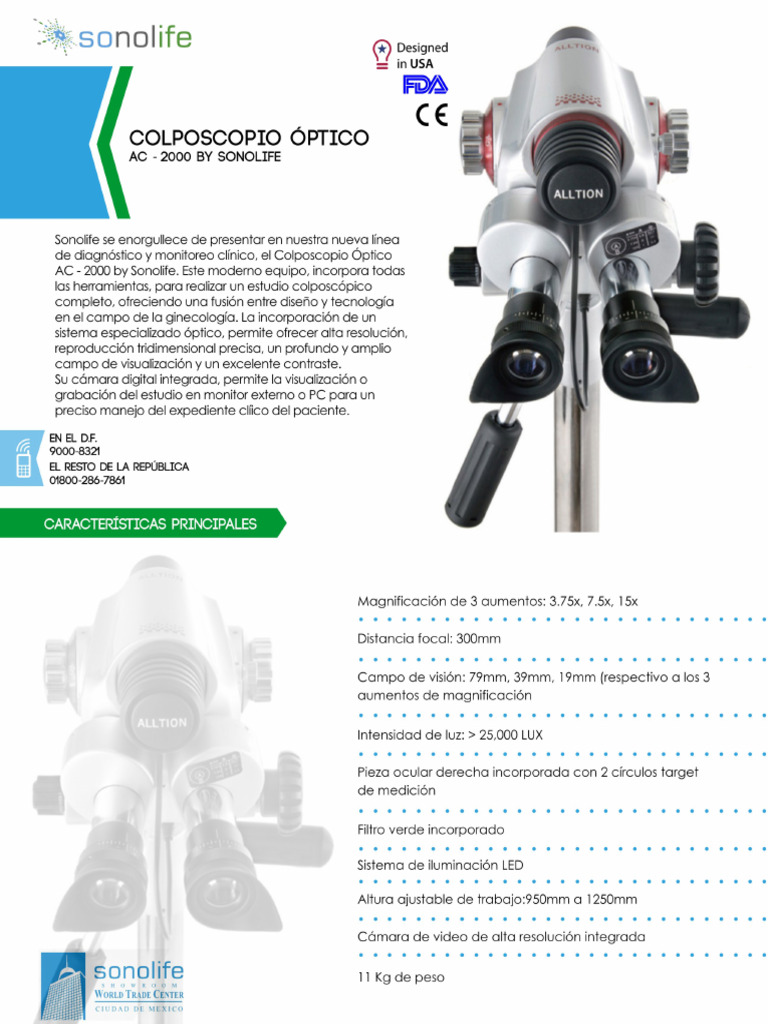 Colposcopio AC 2000 PDF | PDF
