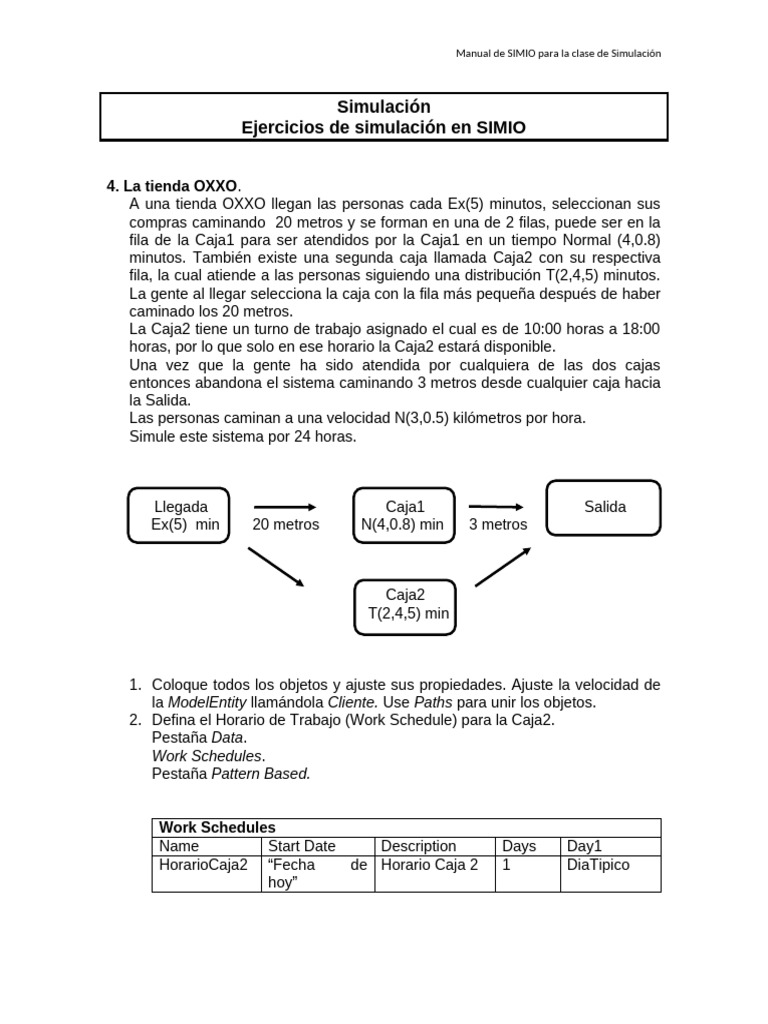 Ejercicio 4-5 SIMIO | PDF | Informática