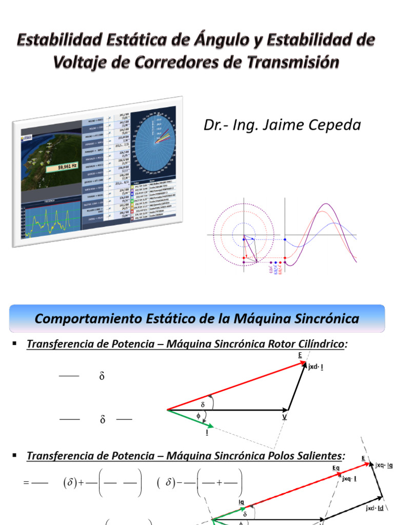 Estabilidad Estática Ángulo - Estabilida Voltaje Corredores | PDF | Ingenieria Eléctrica ...