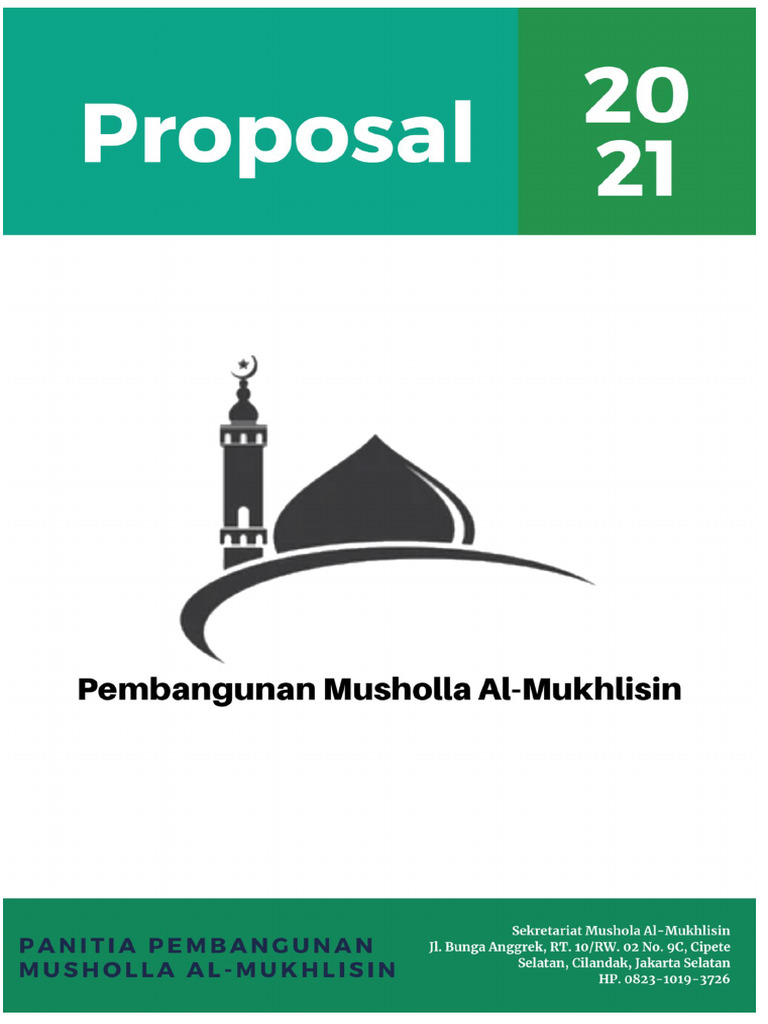 Proposal Renovasi Musholla fix | PDF
