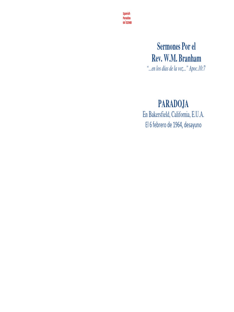 64-0206B Paradoja WMB | PDF | Cristo (título) | Jesús