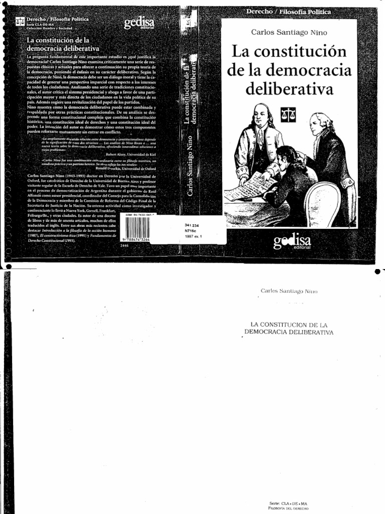 Nino Carlos Santiago - La Constitución de La Democracia Deliberativa ...