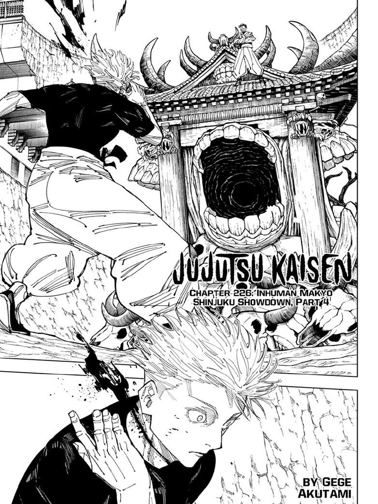 JJK Chapter 226 | PDF