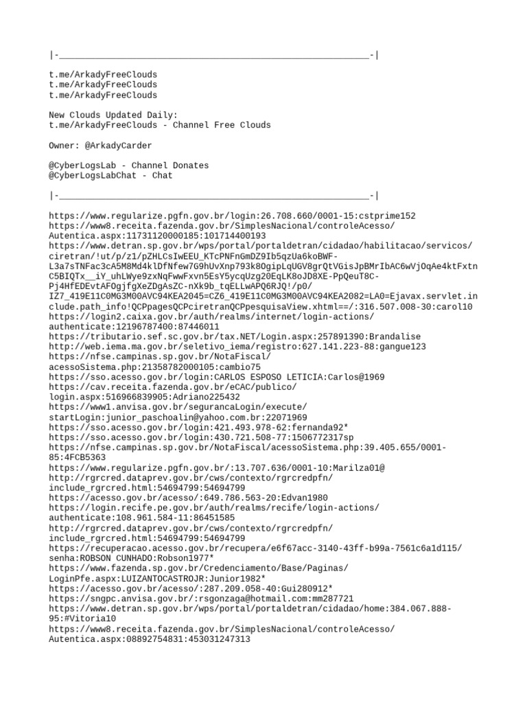 .Gov - BR - Arkady Free Clouds - Logs #3 | PDF