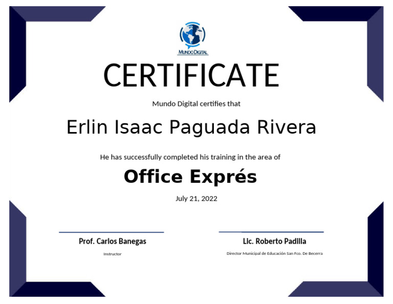 Diplomas Carlos Banegas | PDF