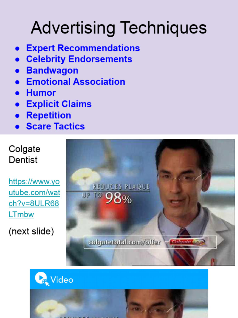 W_o Techniques-Advertising Technique Examples | PDF