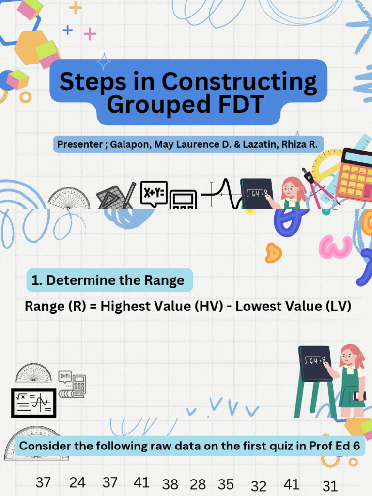 Steps in Constructing Grouped FDT | PDF