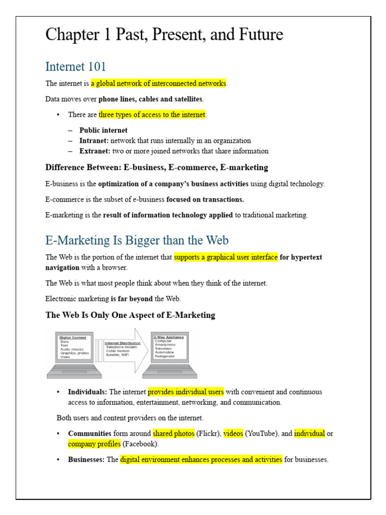 Chapter 1 Past, Present, and Future 3 | PDF | Internet | Computer Network
