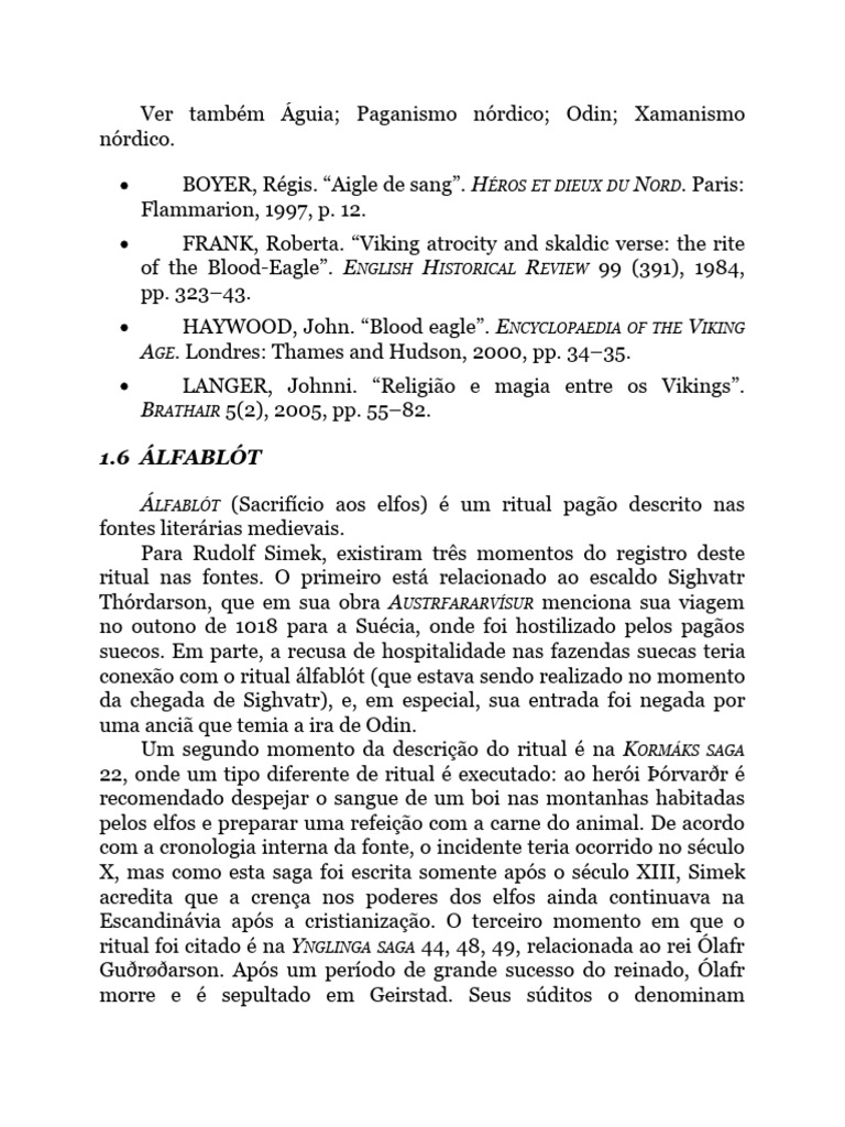 Dicionário de Mitologia Nórdica - Álfablót e Alfheimr | PDF | Elfos ...