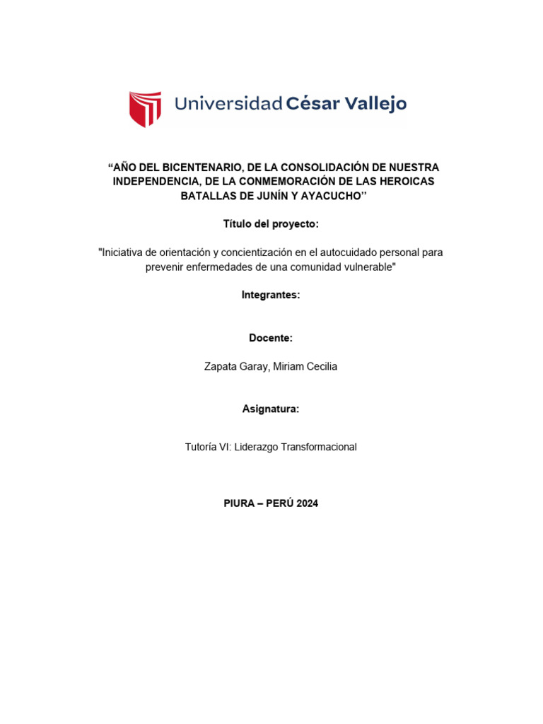 Proyecto IV | PDF | Higiene | Saneamiento