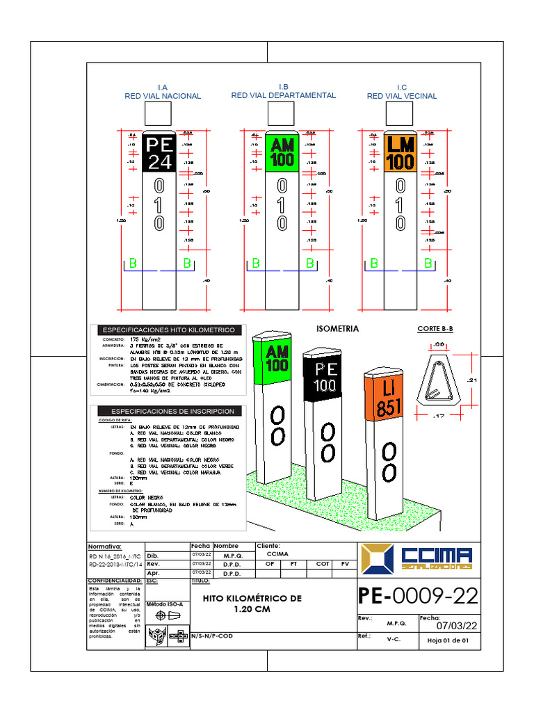 Plano Comercial de Hito Kilometrico 1.20M | PDF