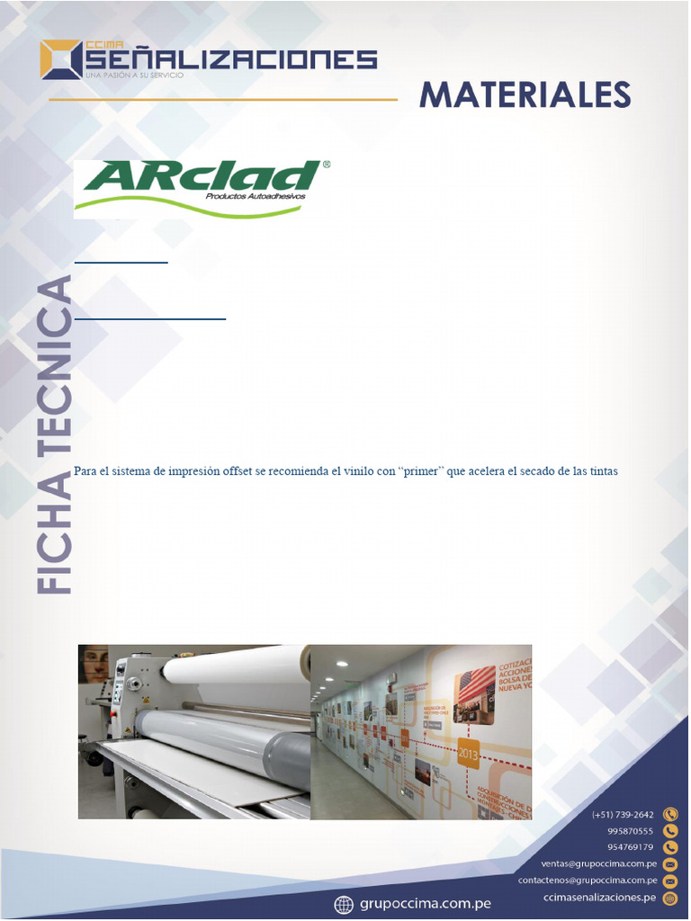 Ficha_Tecnica_SOBRELAMINADO_ARCLAD | PDF