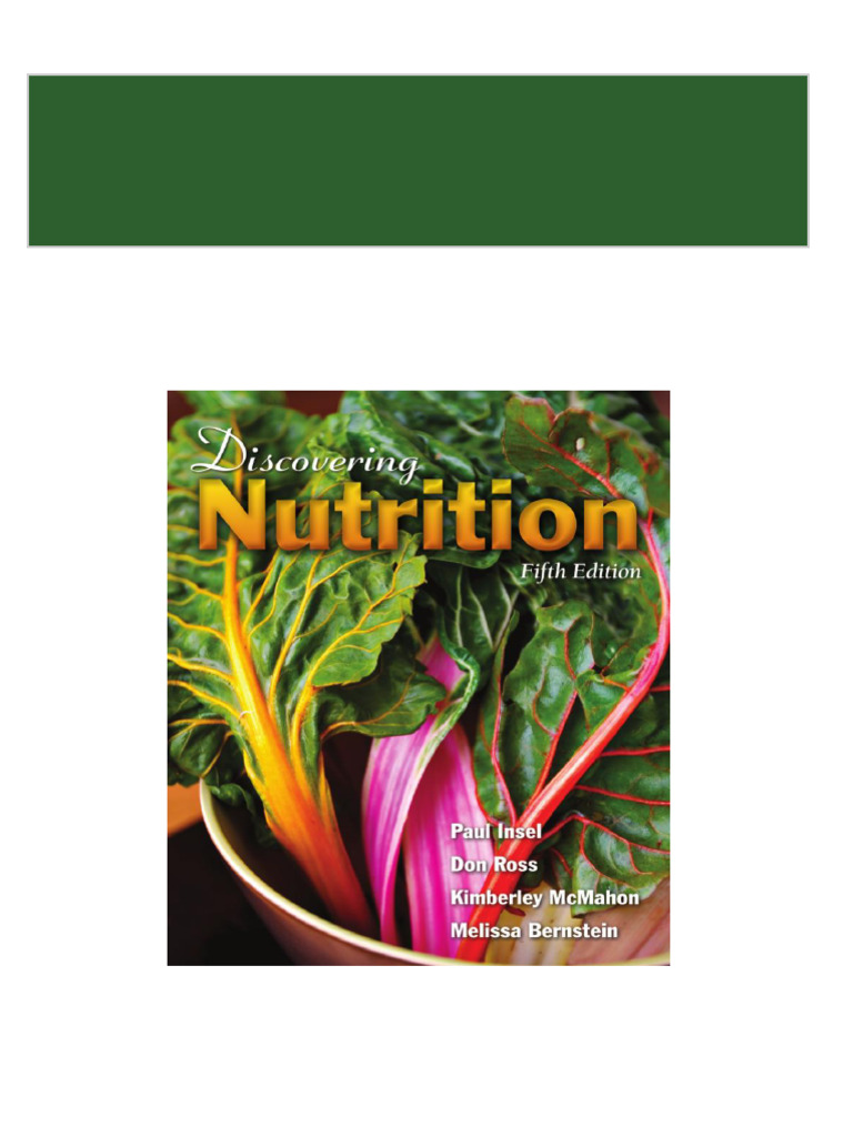 Complete Discovering Nutrition by Paul Insel PDF For All Chapters | PDF ...