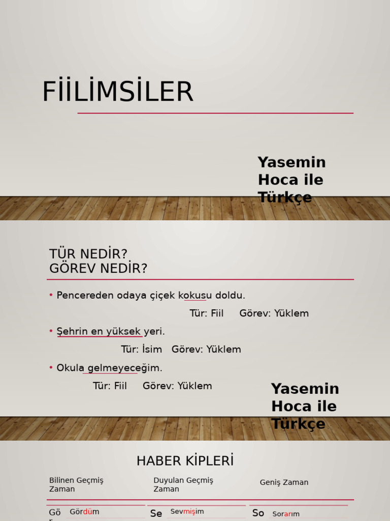 FİİLİMSİLER | PDF