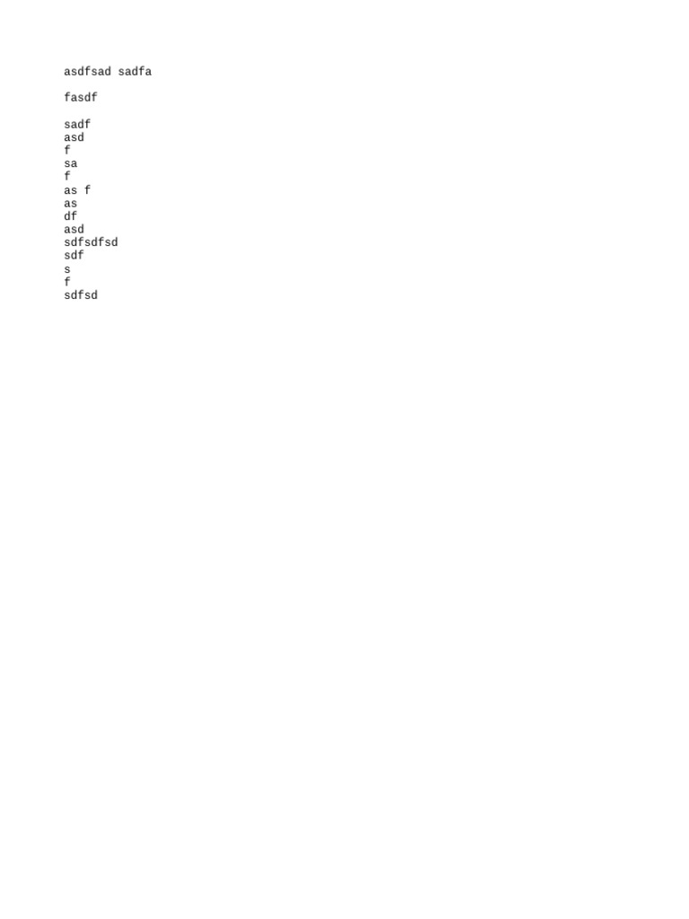 As Dfvsadf Sadgfvsadgsad | PDF