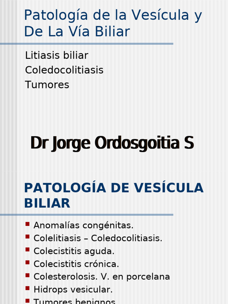 Litiasis Biliar 2019-2 | PDF | Bilis | Sistema digestivo