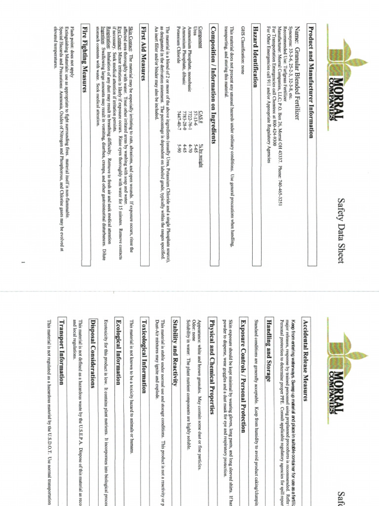 Fert SDS Sheet | PDF