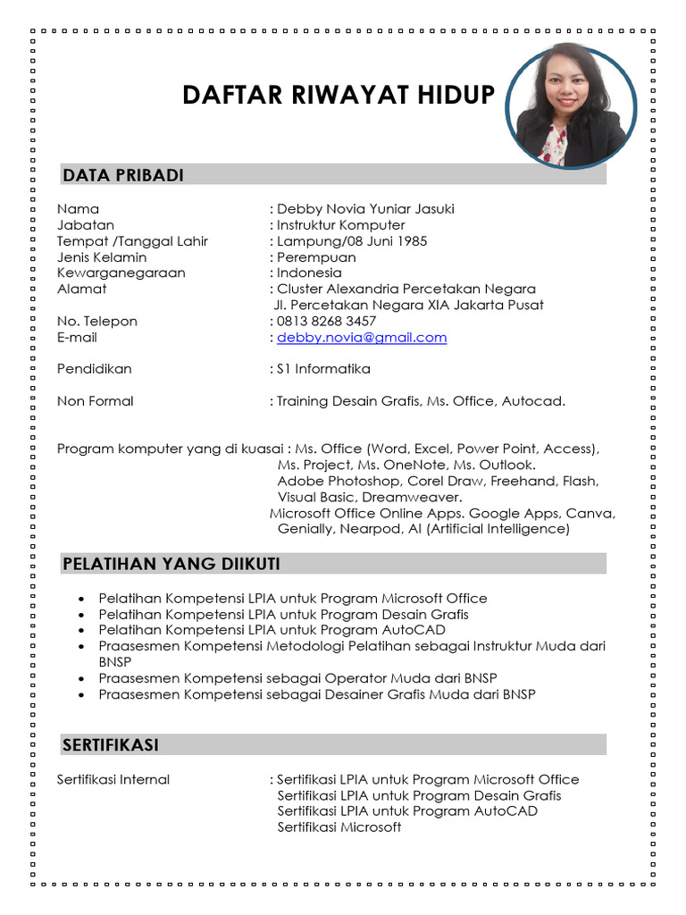 Instruktur Komputer di Cluster Alexandria | PDF