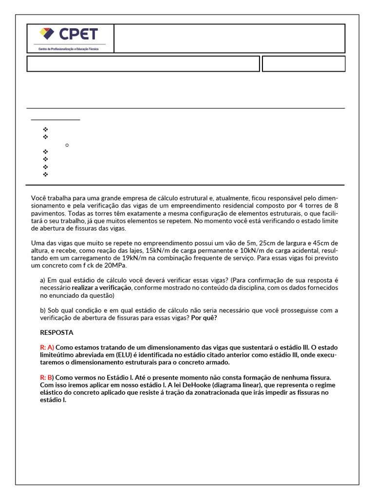 Atividade Pratica Final - Concreto Armado - SG - PAULO HENRIQUE DA SILVA DE SOUSA | PDF