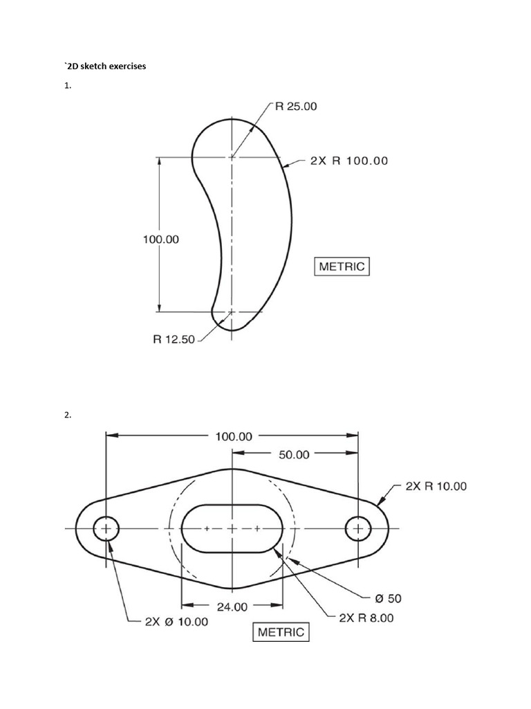 2D & 3D Exercises | PDF