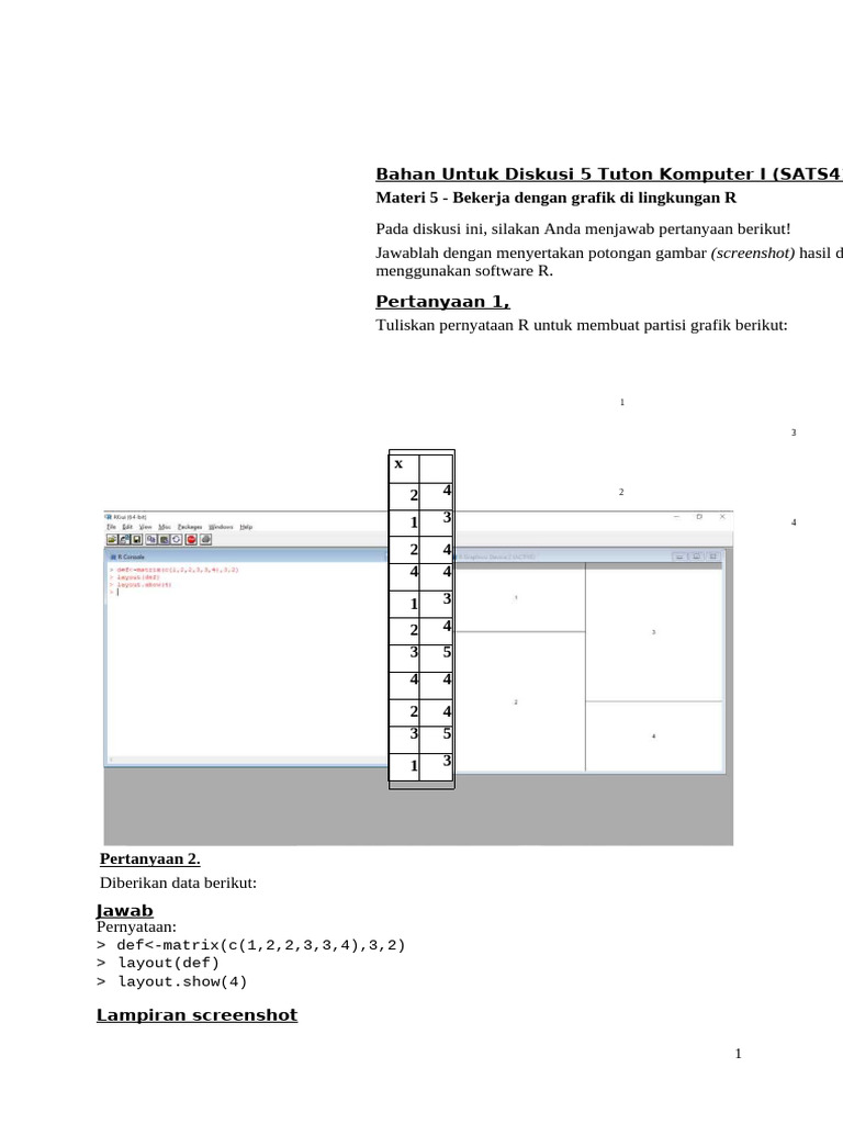 Diskusi 5 Komputer 1 Amelia Agustina | PDF