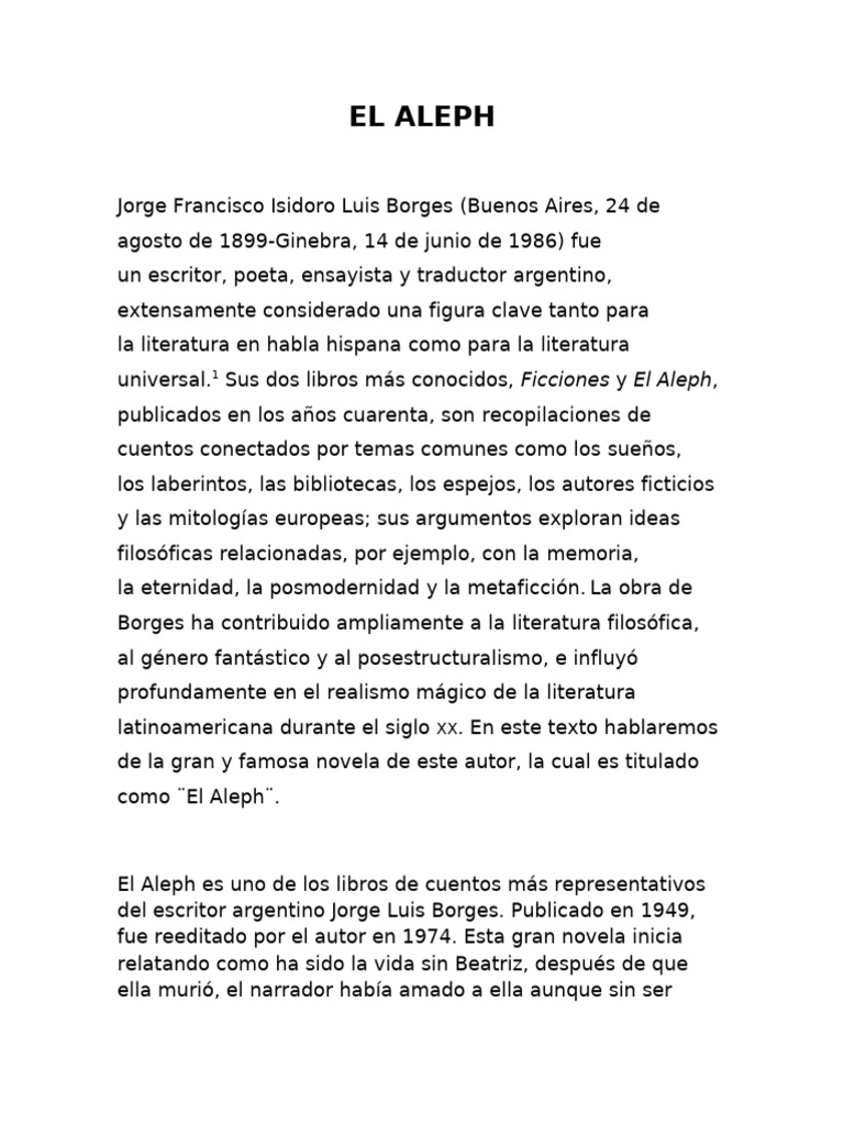 El Aleph | PDF