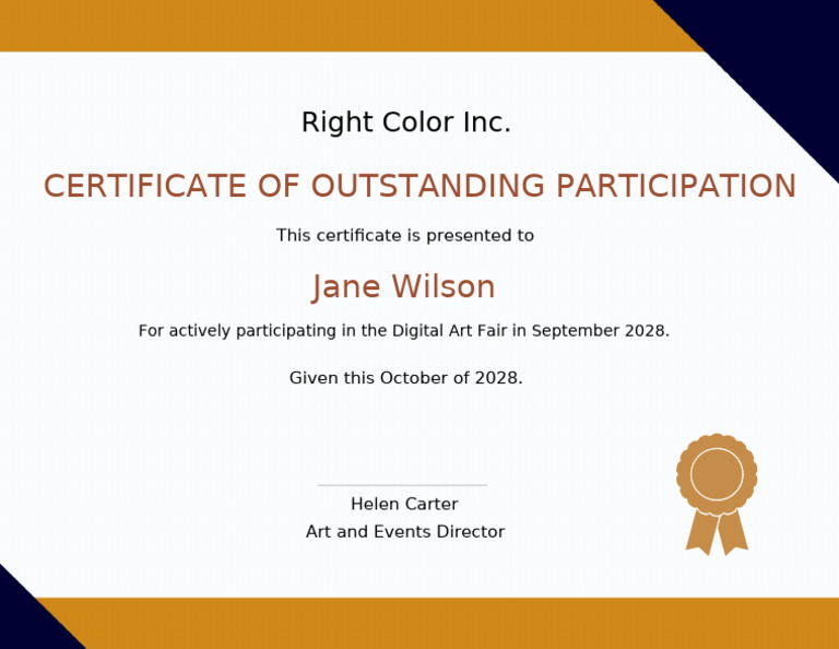 Free Blank Participation Certificate Template | PDF Free Blank Participation Certificate Template | PDF