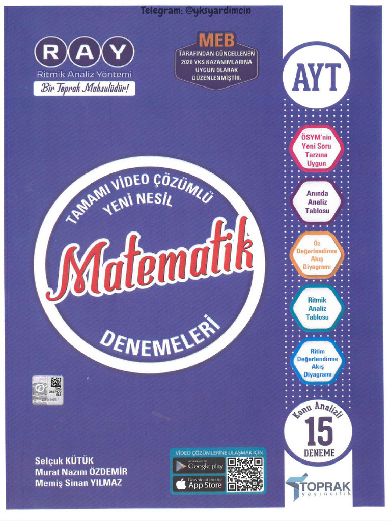 Toprak Yayınları - AYT Matematik - 15'Li Deneme | PDF