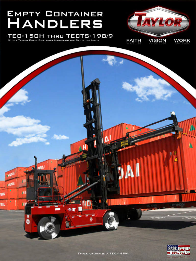 Empty Container Handlers Brochure - 2 - 26 - 10 | PDF | Axle | Car