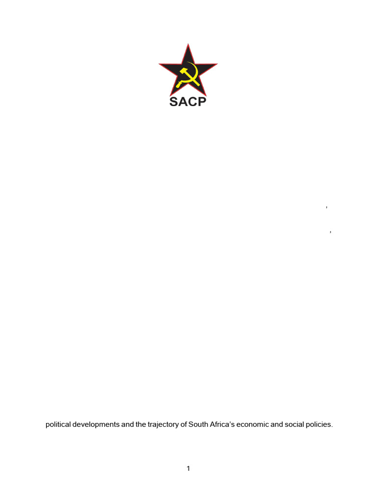 SACP CC Statement, 01122024 | PDF | Imperialism | Neoliberalism