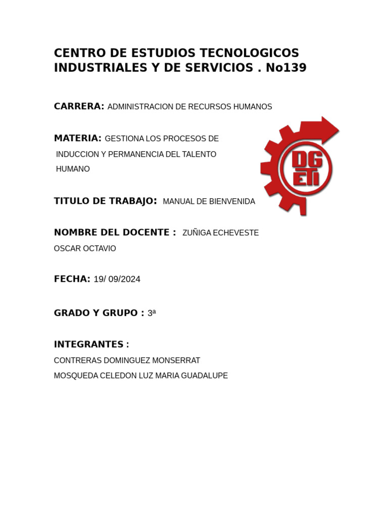 Centro de Estudios Tecnologicos Industriales y de Servicios (2) (1 ...