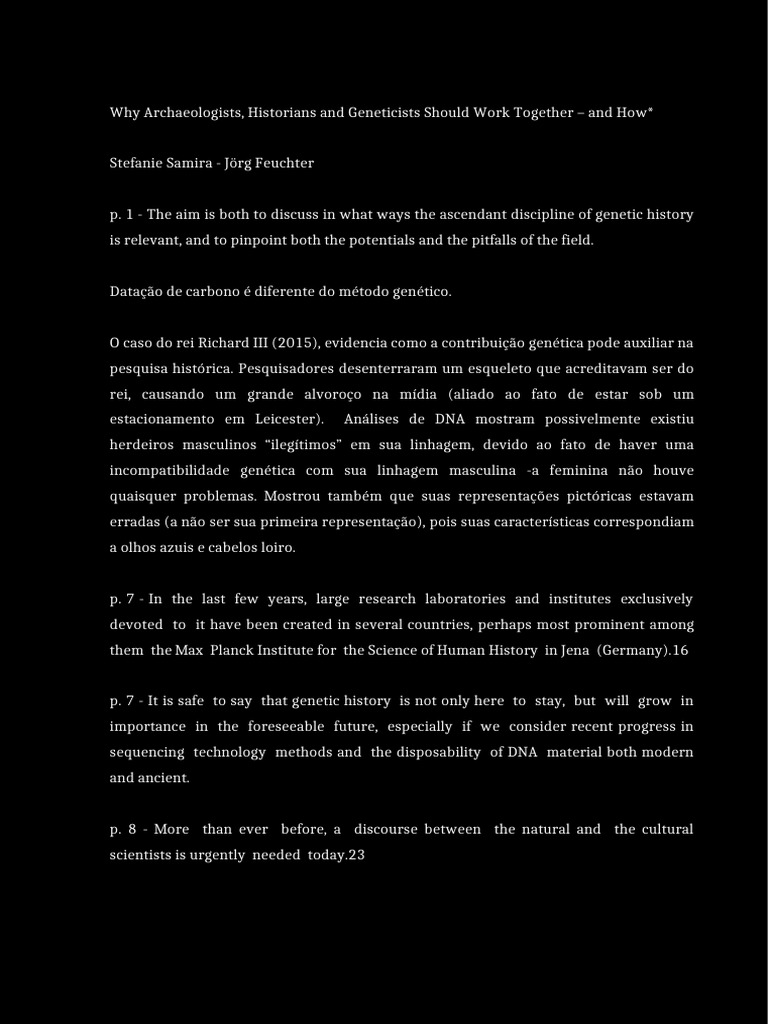 Why Archaeologists, Historians and Geneticists Should Work Together ...