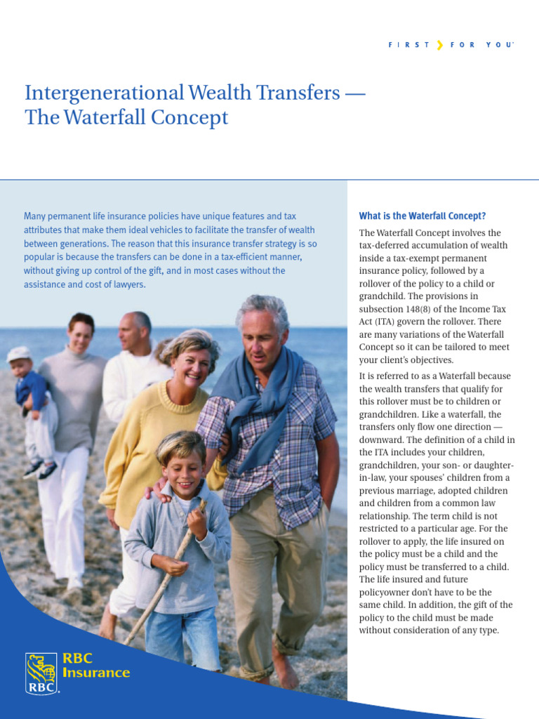 Wealth Transfer - Waterfall Concept | PDF | Taxes | Life Insurance